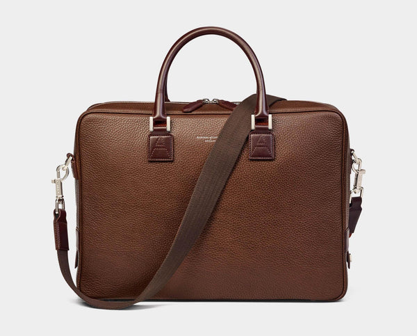 Small Mount Street Laptop Bag - Tobacco Pebble – Gentlemans Journal Shop