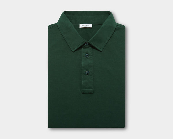 Men's Green Cotton Polo Shirt - Racing | Niccolò P. – Gentlemans ...