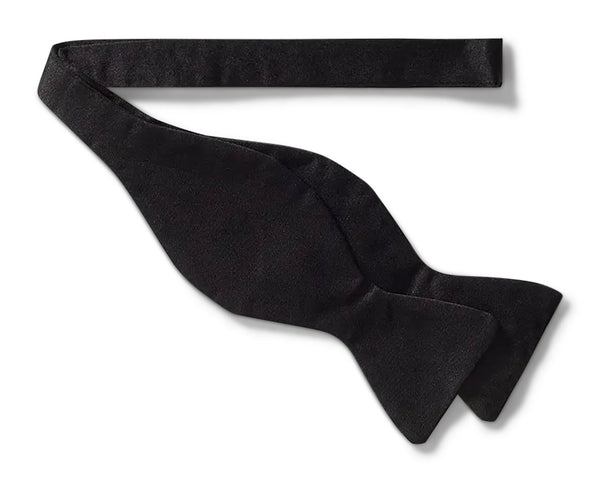 Men's Black Silk Bow Tie | New & Lingwood – Gentlemans Journal Shop
